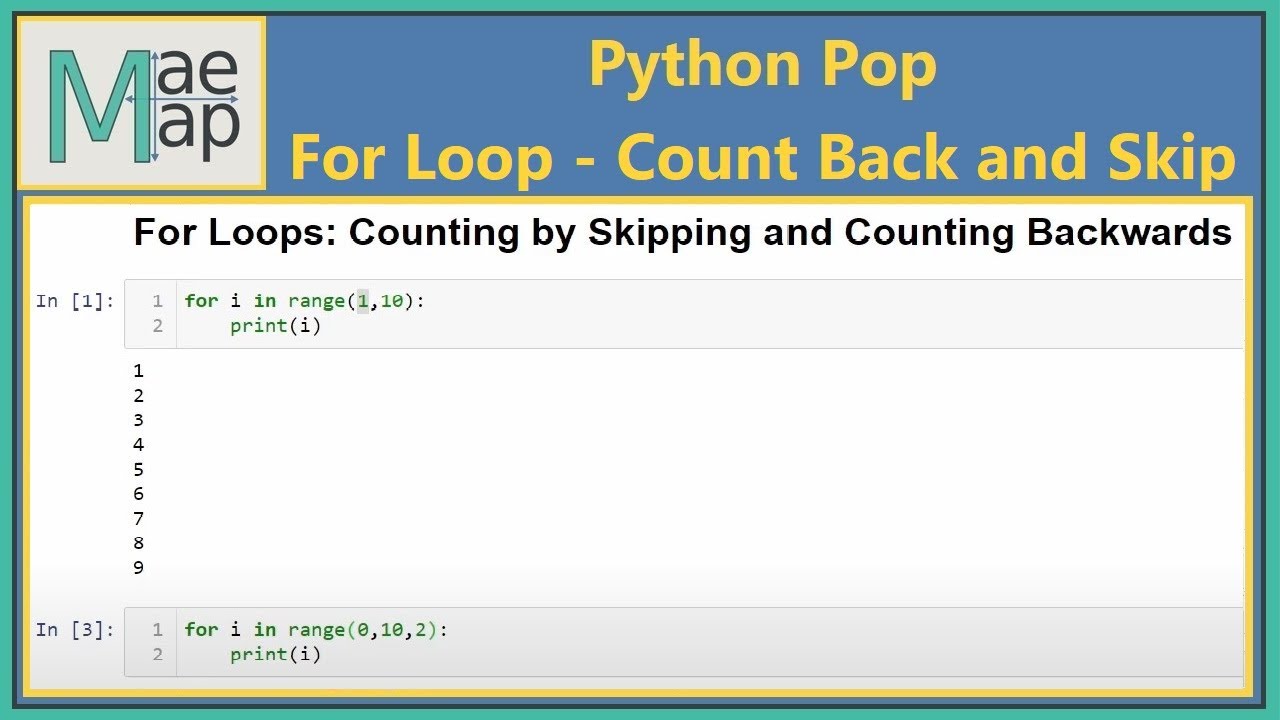 Python Pop For Loop Count Backwards And Skips Youtube