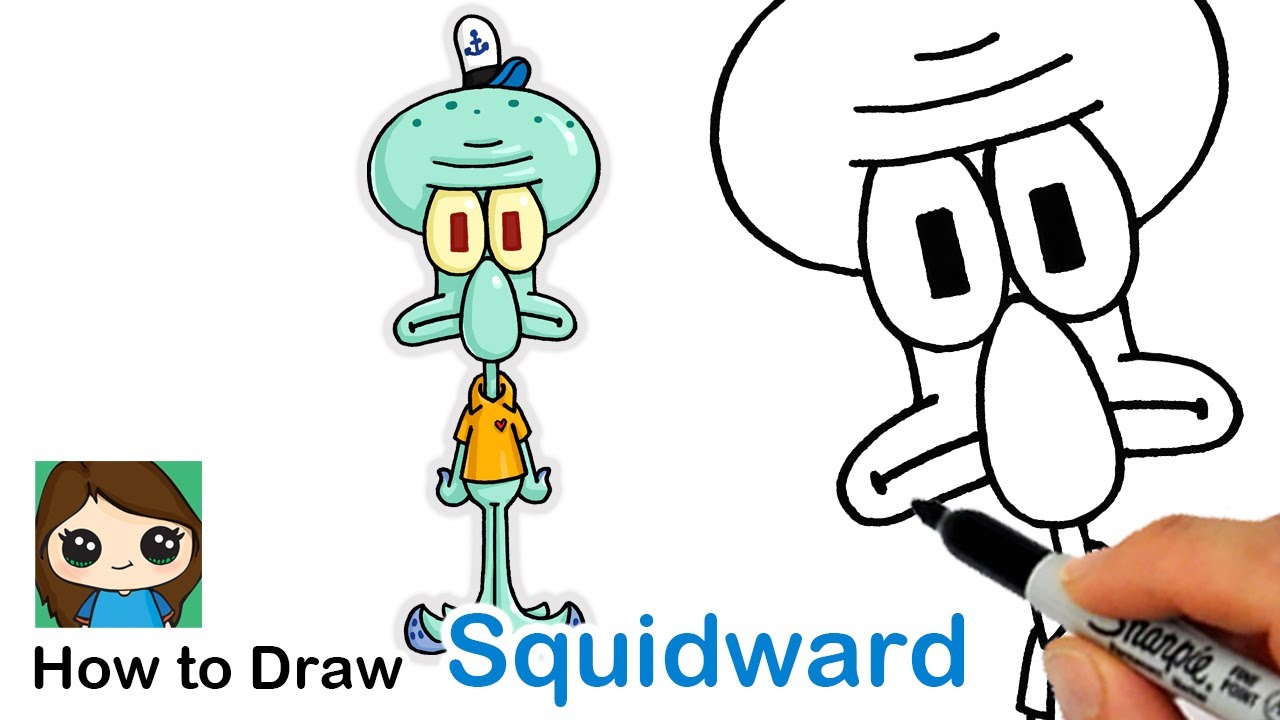 How To Draw Squidward Tentacles Spongebob Squarepants Youtube