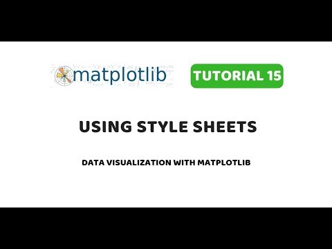 Matplotlib Tutorial 15 Using Style Sheets Youtube