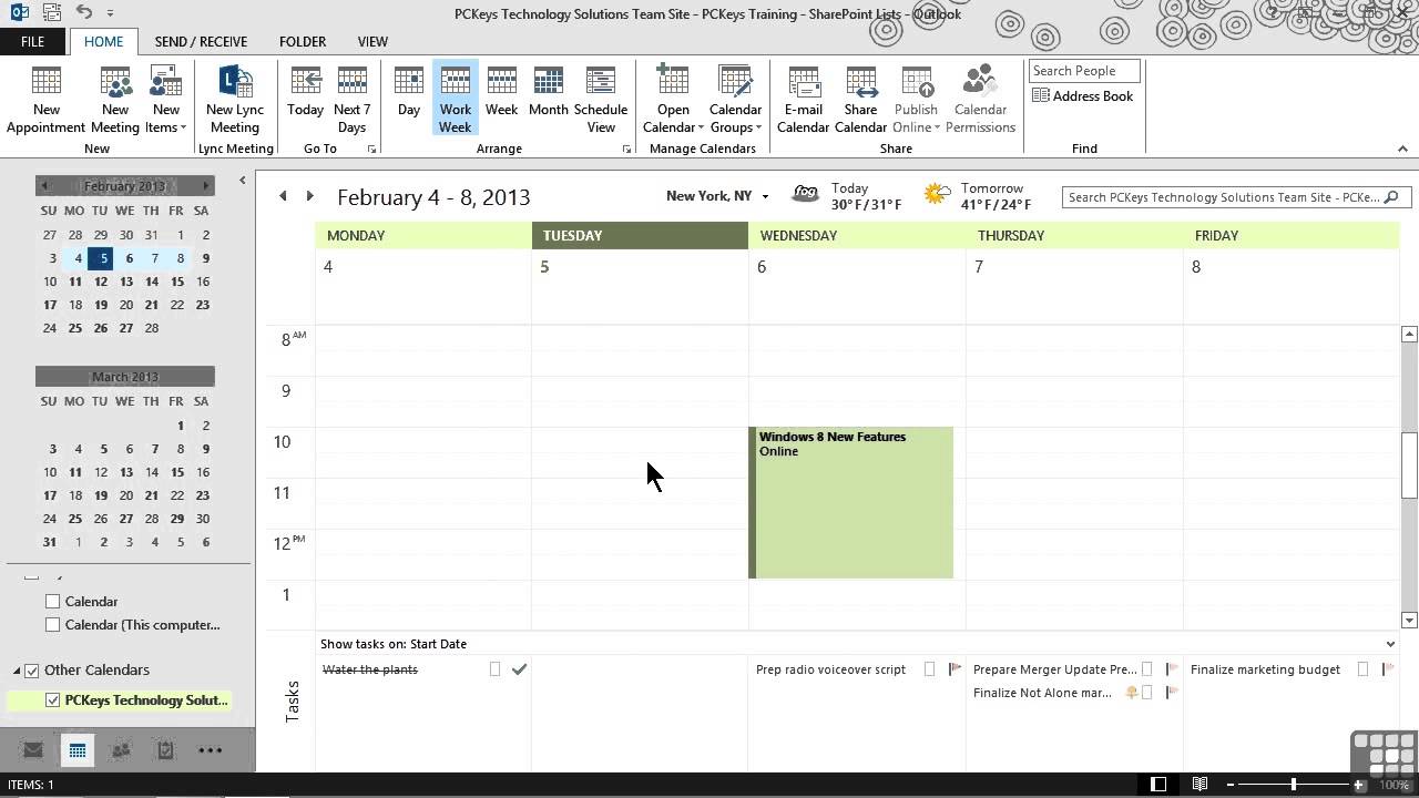 Microsoft Outlook Calendar Tutorial