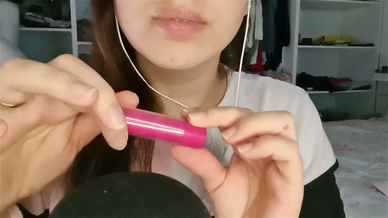 Asmr Lipstick Application Mouth Sounds Kisses Sounds Hands