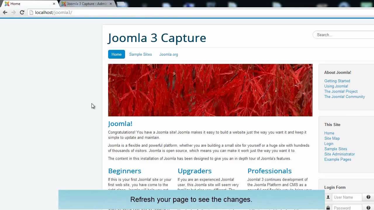 How To Install A Joomla 3 0 Templates Youtube