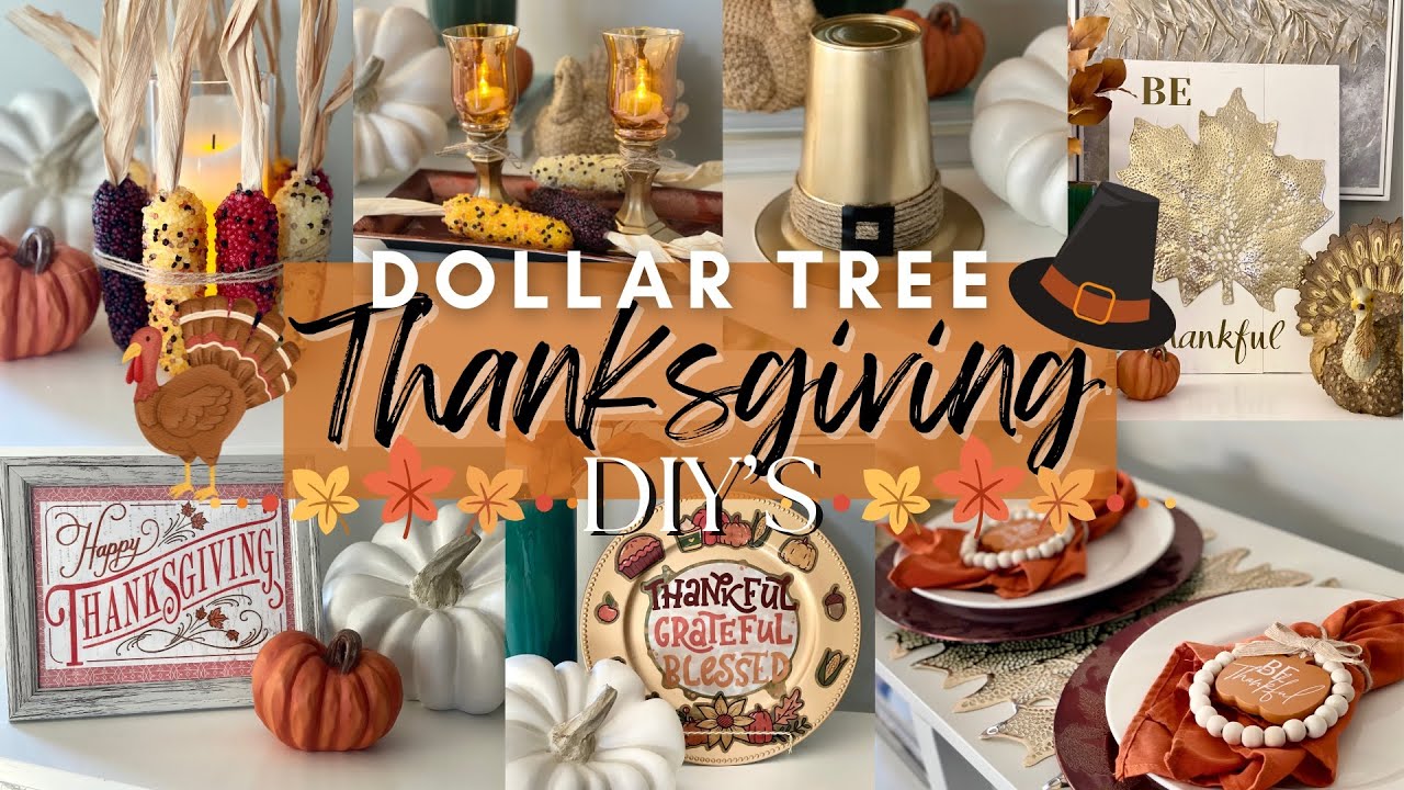 Dollar Tree Diy Thanksgiving Decor And Craft Ideas Fall Diys Dollar