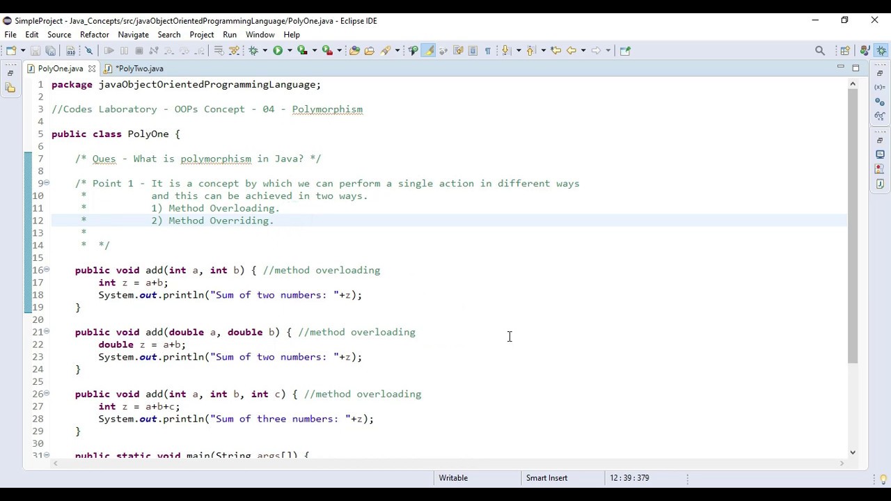 Java Oops 04 Polymorphism In Java Youtube