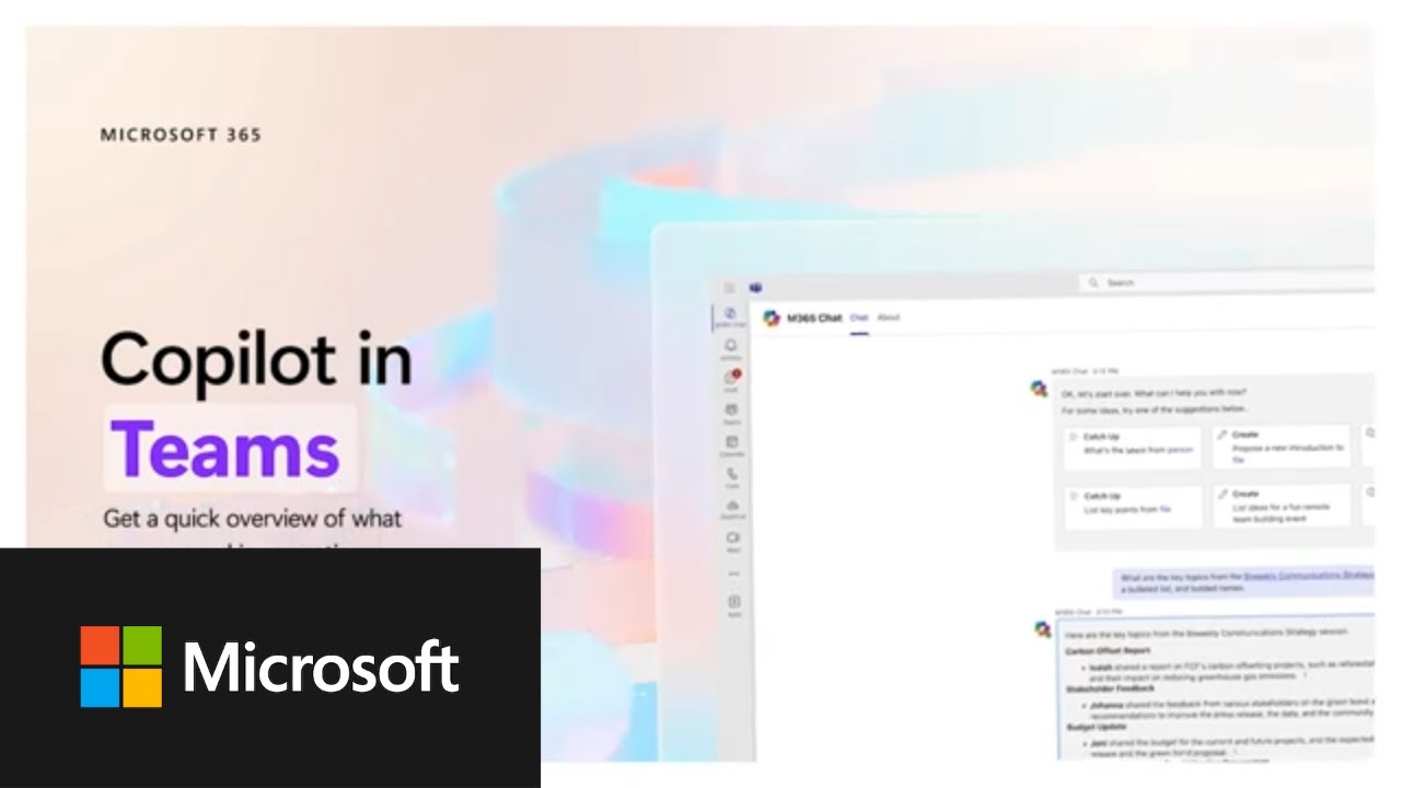Copilot In Teams Get Meeting Overviews Youtube