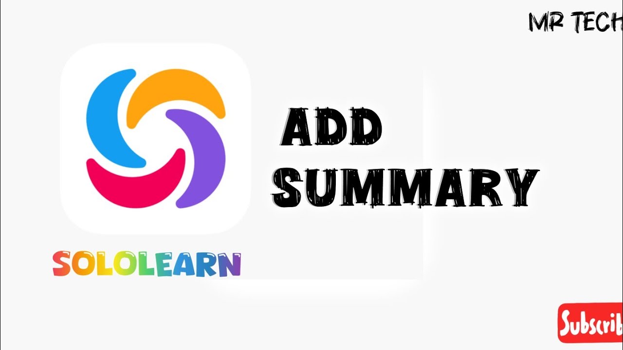 How To Add Summary In Sololearn Application Youtube