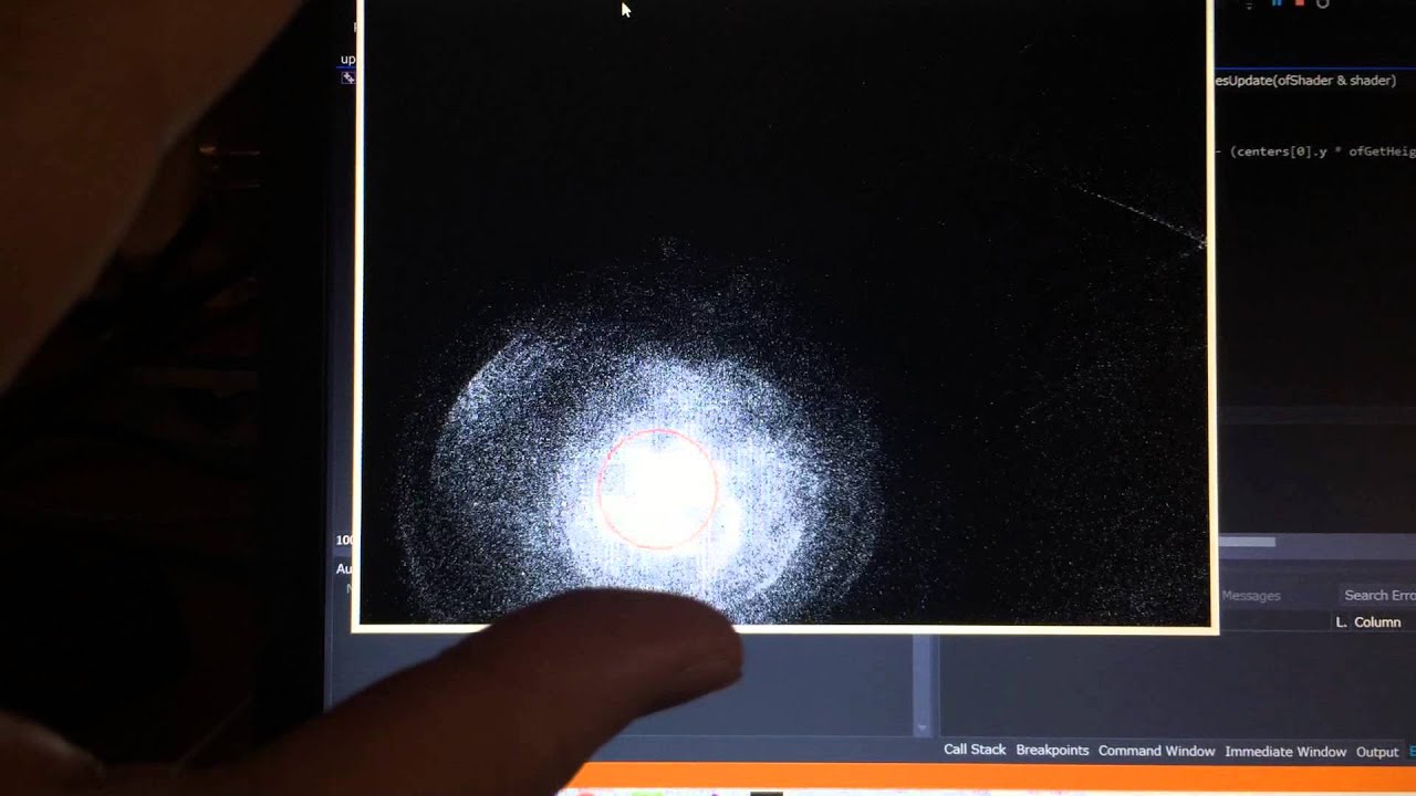 1 000 000 Gpu Particles Are Controlled By Intel Realsense Camera Youtube