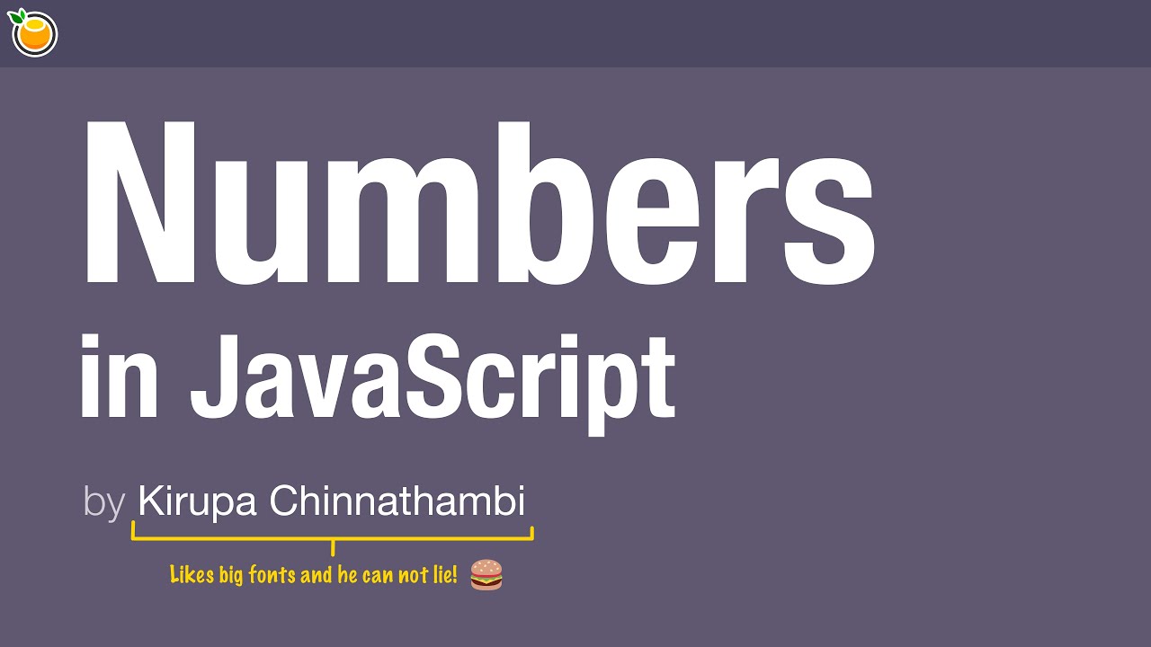 Numbers In Javascript Youtube