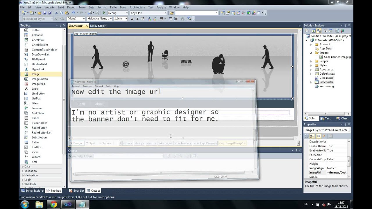 Tutorial How To Create A Simple Website In Visual Studio 2010 Part 2