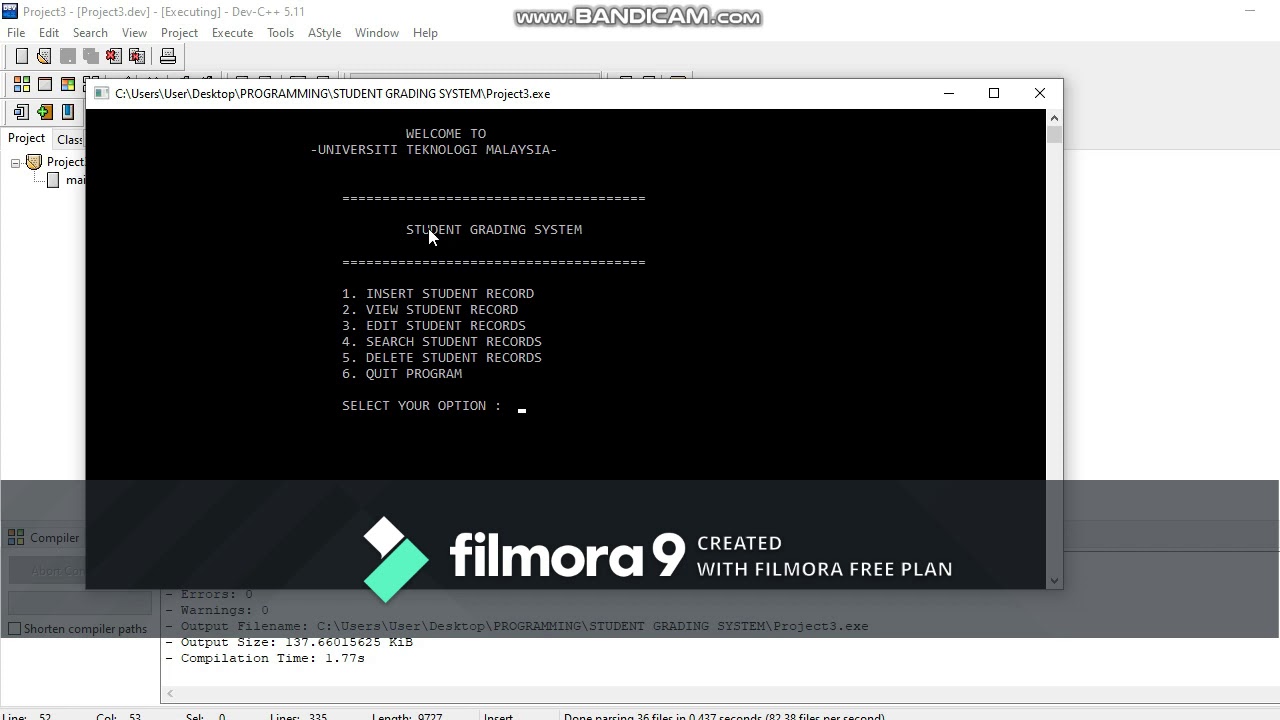 C Programming Project Student Grading System Youtube