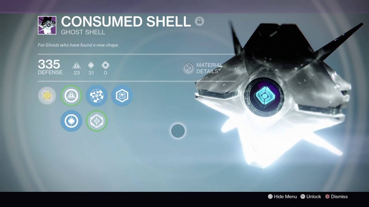 Destiny The Consumed Ghost Shell Bugged Appearance Youtube