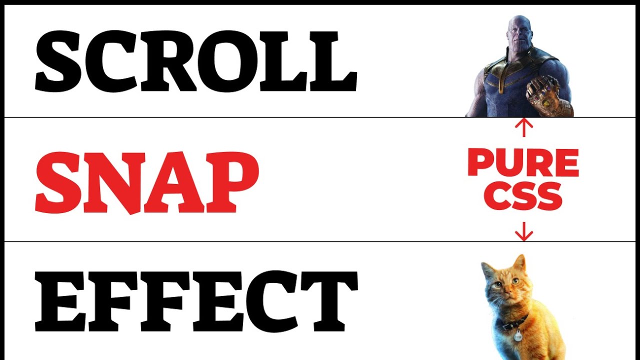 Pure Css Scroll Snap Effect Smooth Section Snapping Scroll Youtube