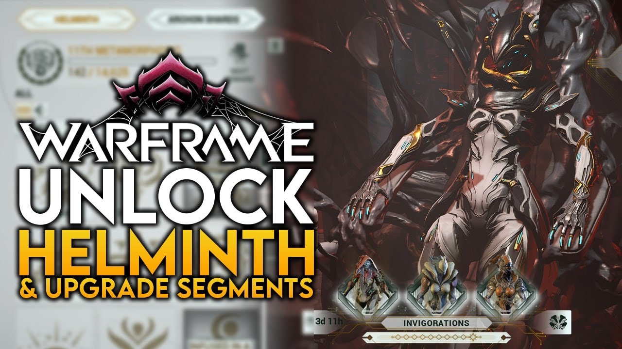 How To Unlock The Helminth All Upgrade Segments In Warframe Youtube