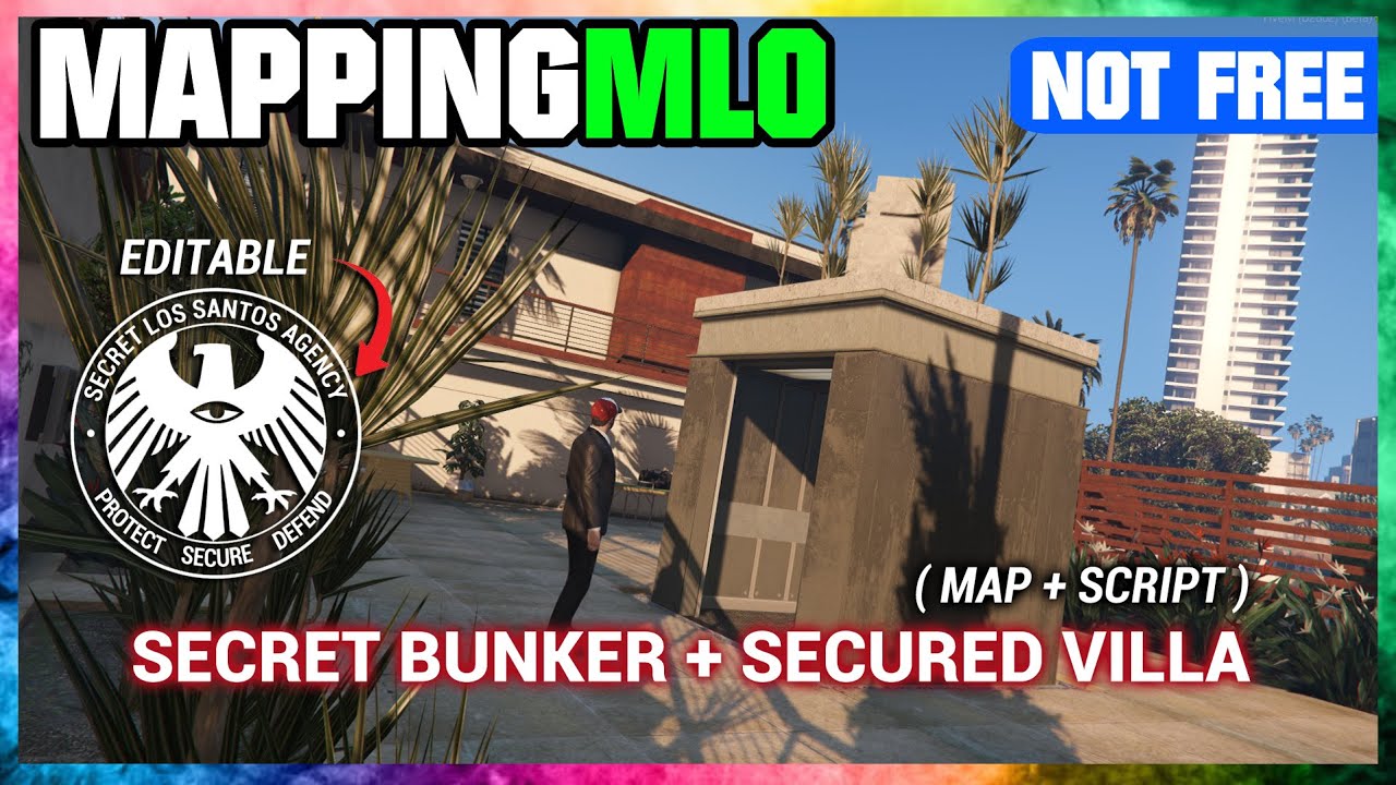 Secret Bunker Securised Villa Map Script Fivem Youtube