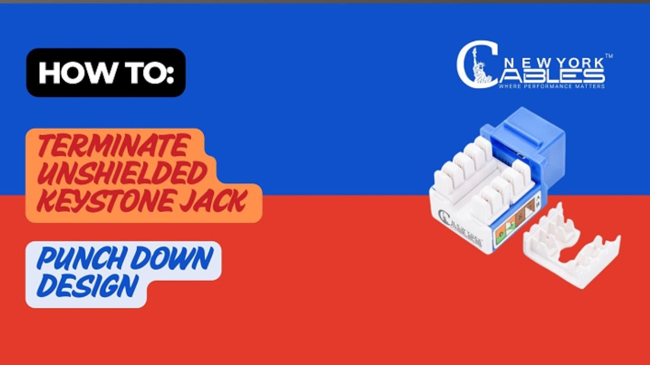 How To Terminate Punch Down Cat6a Keystone Jack Networking Guide