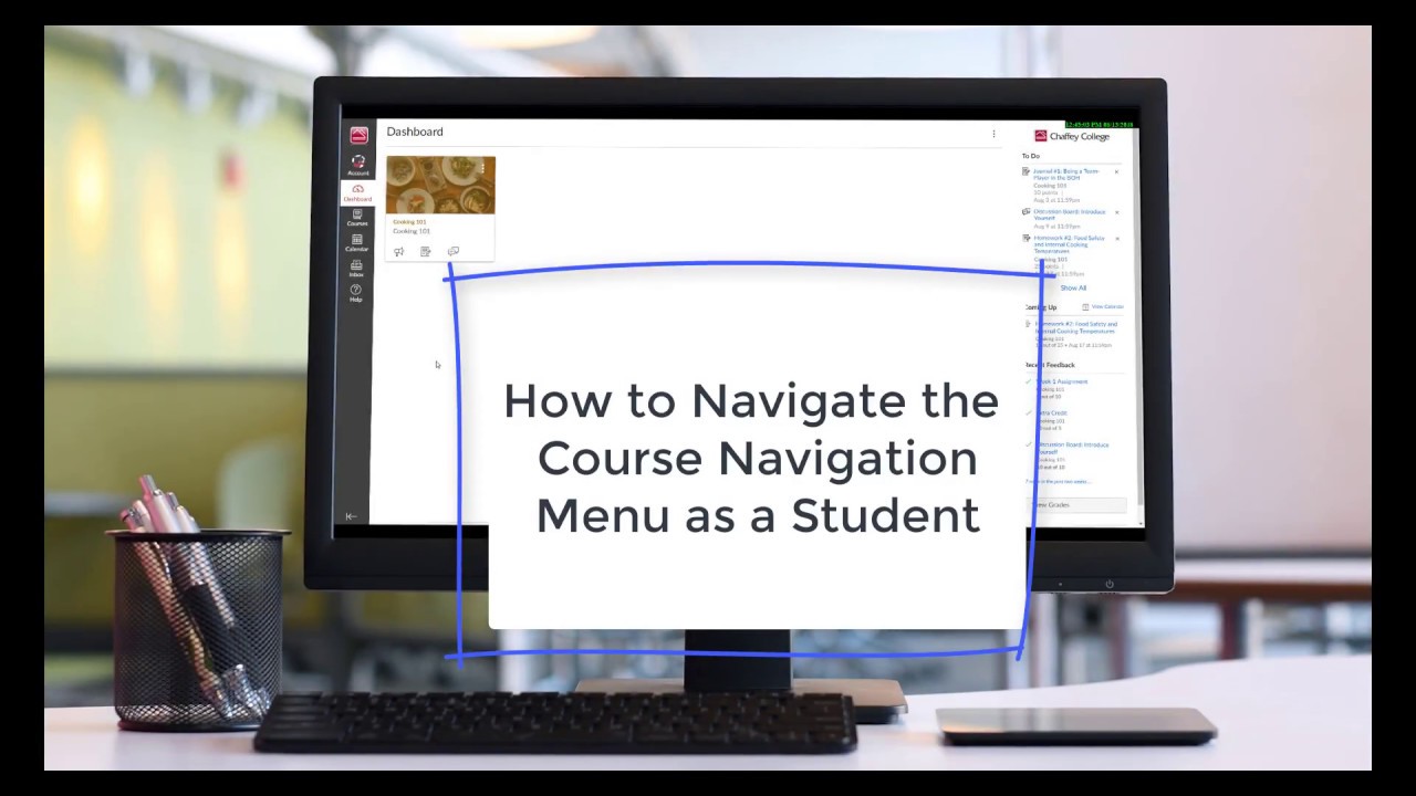 Navigating The Course Navigation Menu Youtube