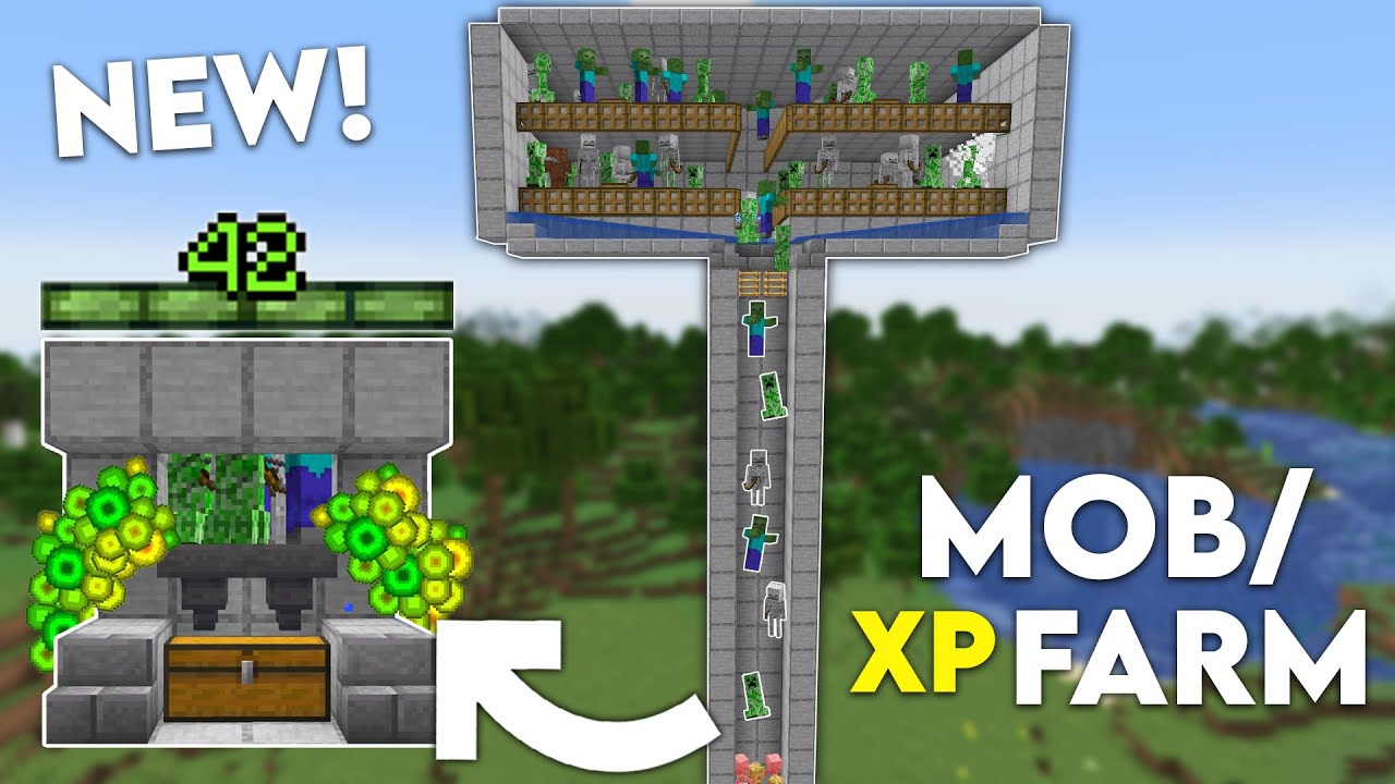 Minecraft Easiest Mob Xp Farm Tutorial 1 19 Improved Version Youtube