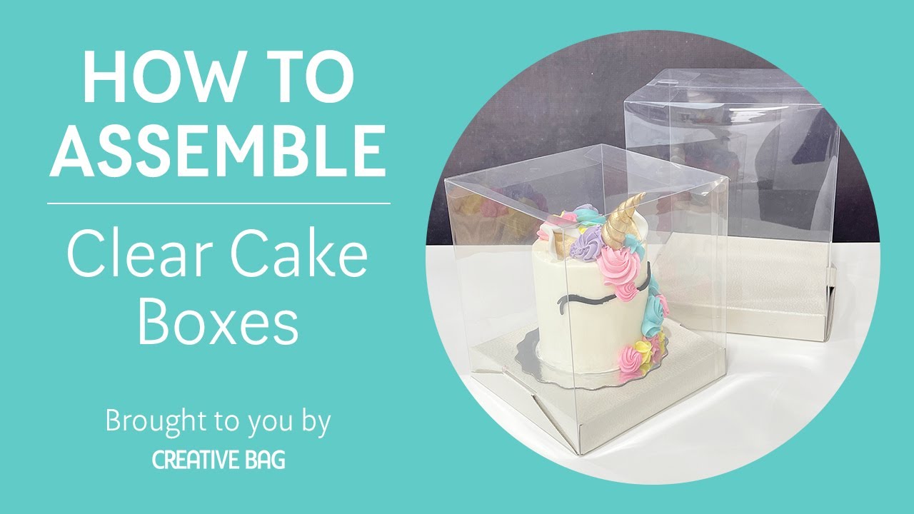Clear Cake Boxes How To Assemble Youtube