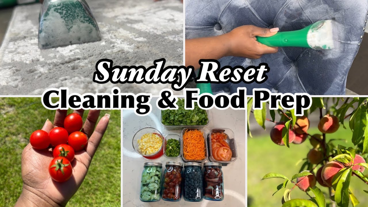 Sunday Reset Cleaning Food Preparation Youtube
