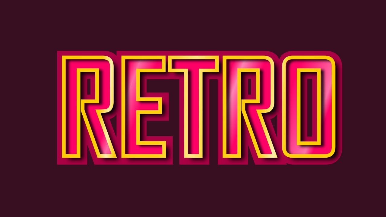 Retro Text Inkscape Tutorials Youtube