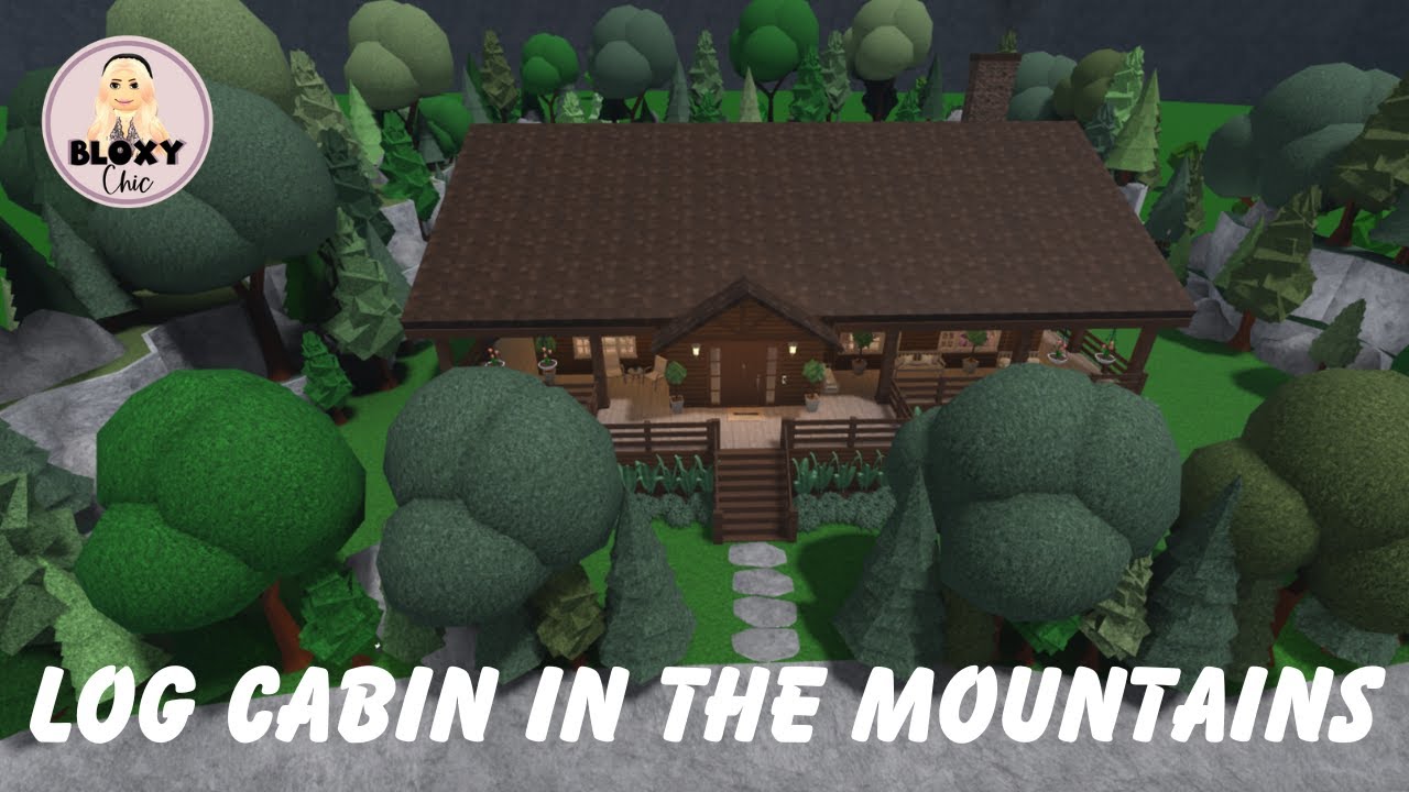 Touring My Log Cabin In The Mountains Roblox Bloxburg Youtube