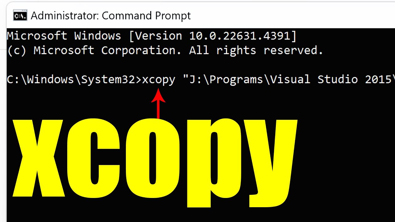 How To Use Xcopy Cmd Youtube