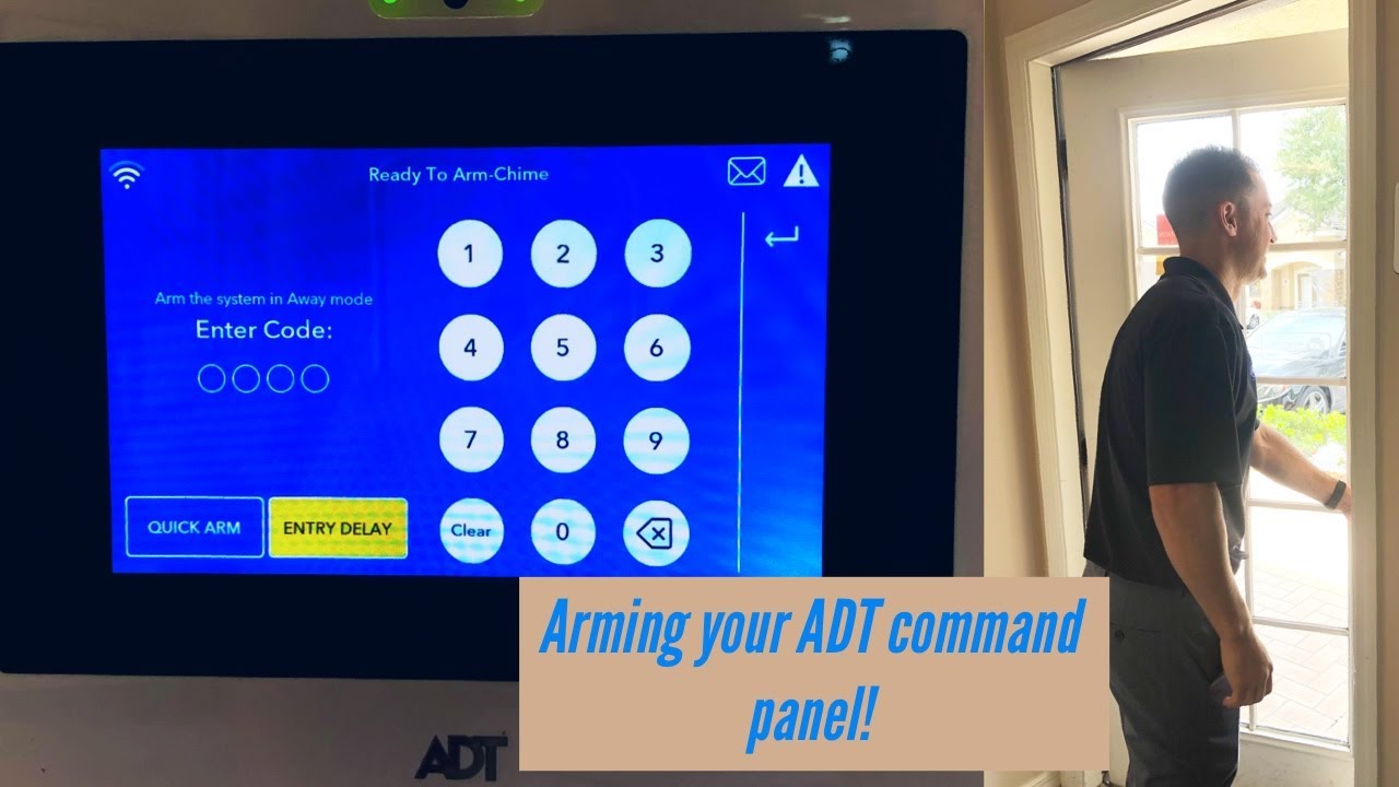 How To Arm Your Adt Command Panel Youtube