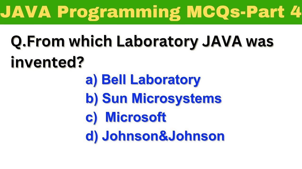 Java Programming Interview Questions Part 4 Java Programming For