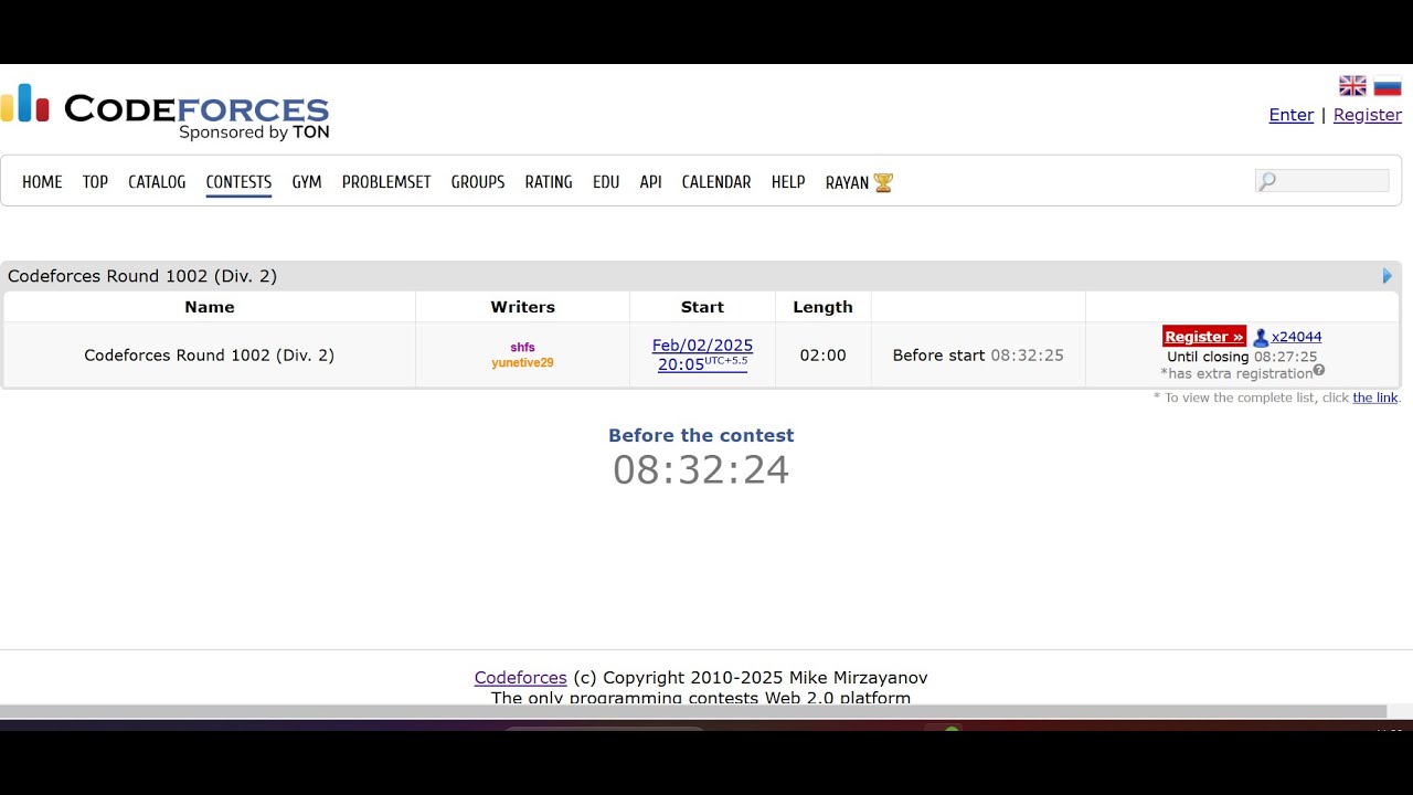 Codeforces Round 1002 Div 2 Live Codeforces Live Contest