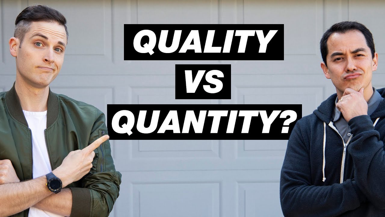 Quality Vs Quantity On Youtube 3 Tips Youtube