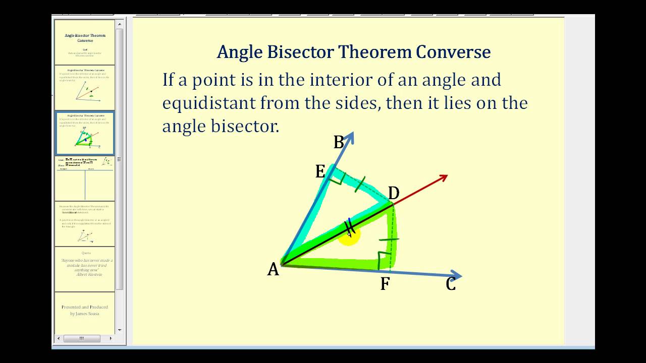 Angle Bisector Theorem