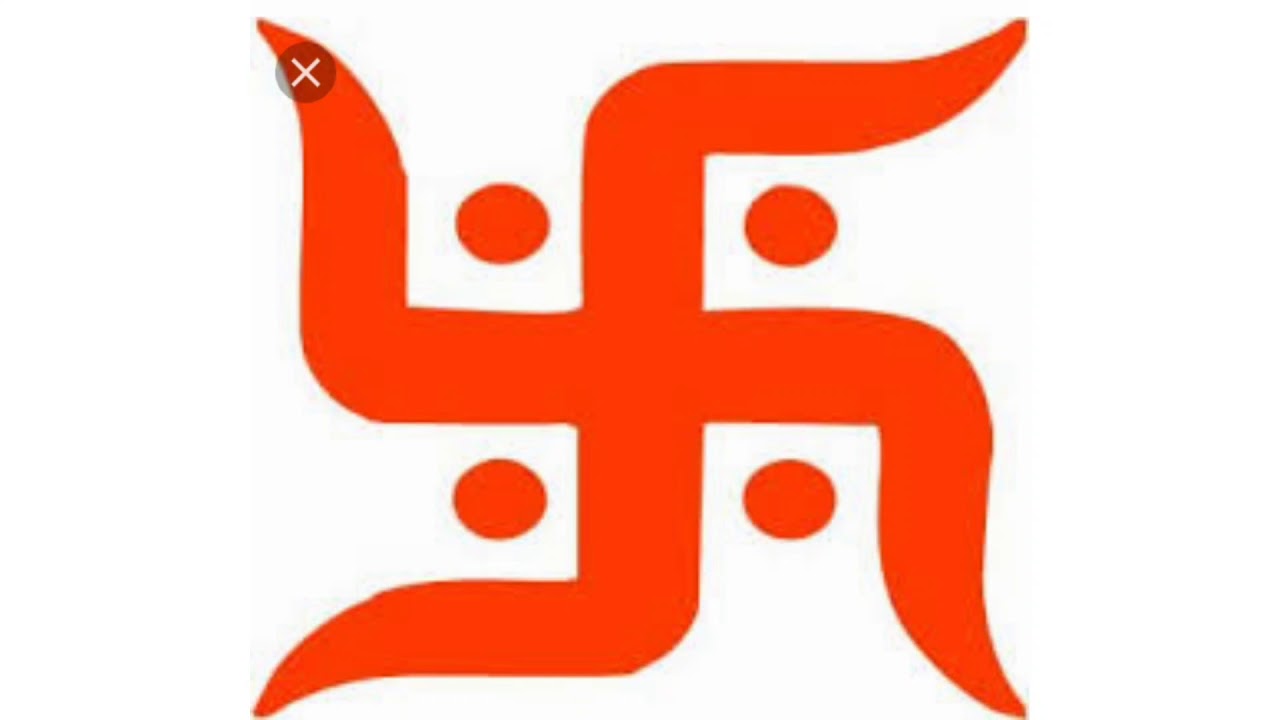 How To Draw Swastik Without Cut Youtube