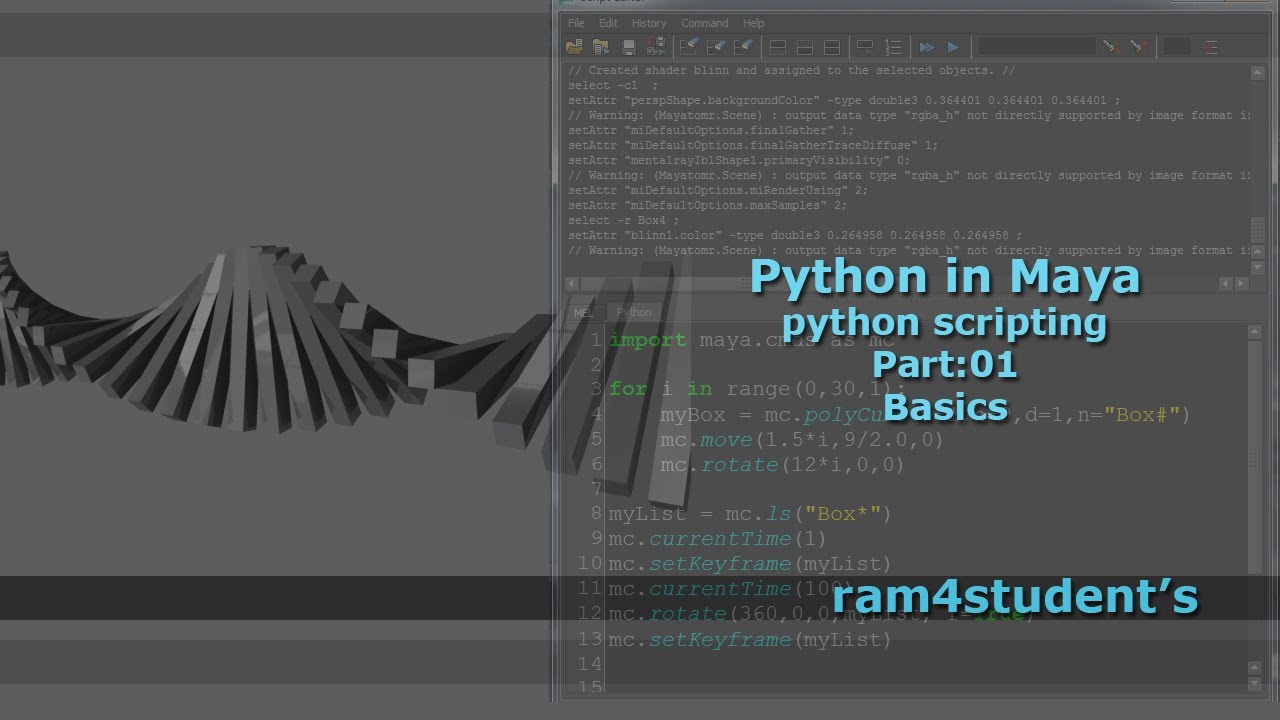 Python In Maya Python Scripting Part 01 Basics Youtube