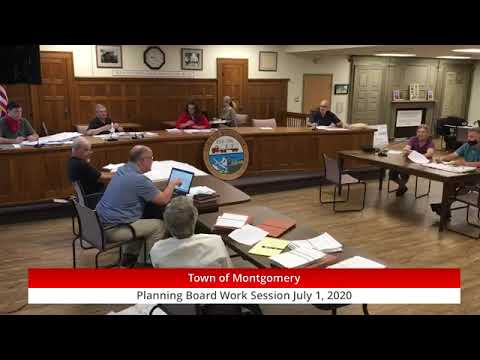 Town Of Montgomery Planning Board Meeting July 1st 2020 Youtube