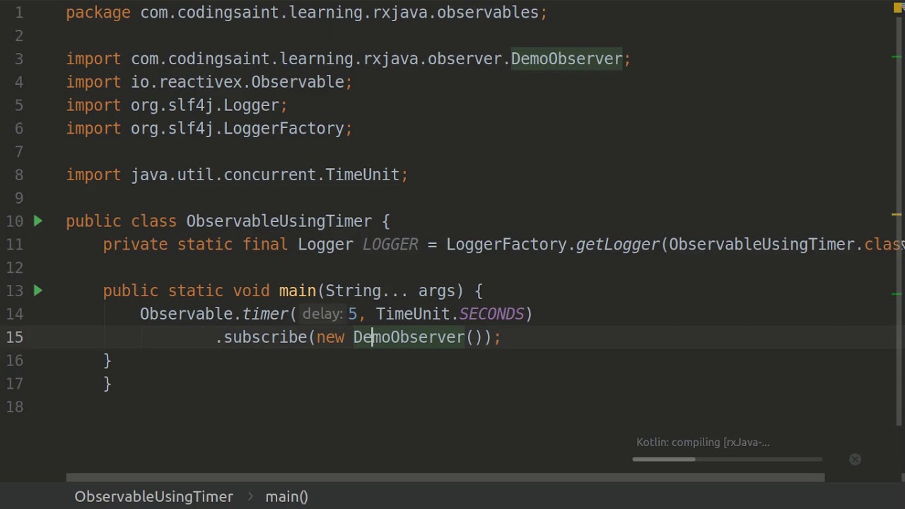 Observable Using Timer Youtube