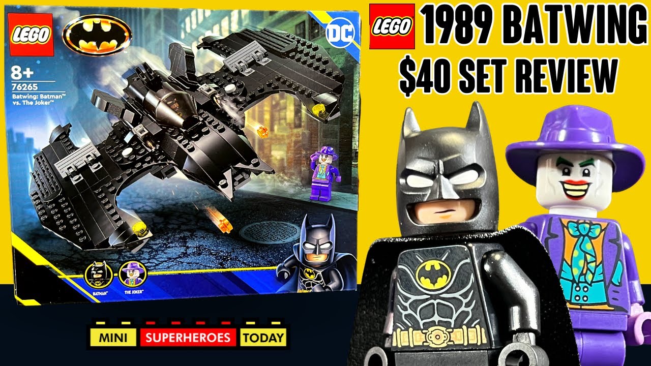 Review Lego Batman 1989 Batwing Batman Vs The Joker Set 76265 Youtube