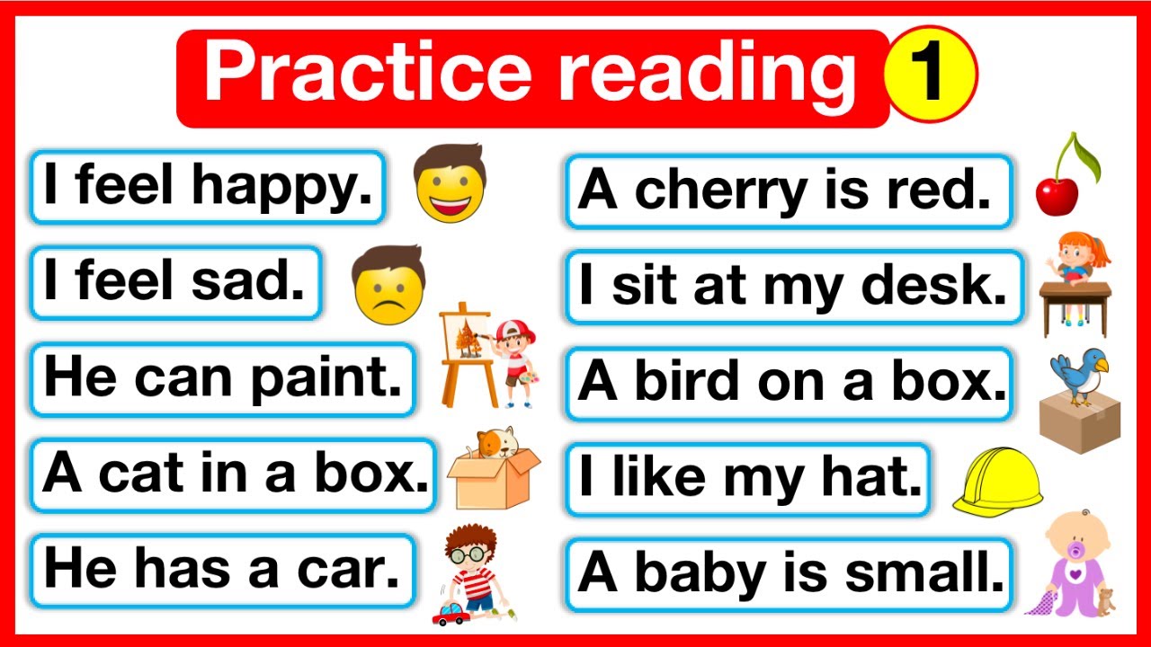 Practice Reading Sentences 1 рџ Reading Lesson Kids Beginners