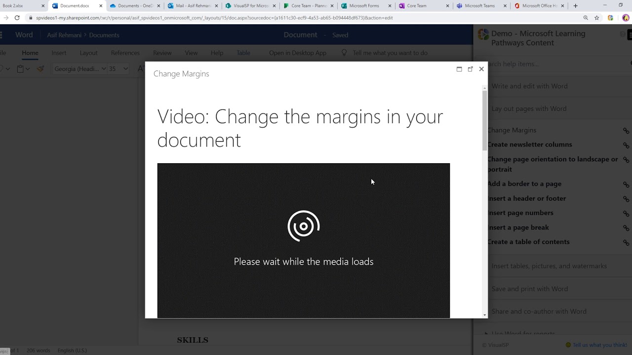 Visualsp For Microsoft Learning Pathways Office 365 Training Content