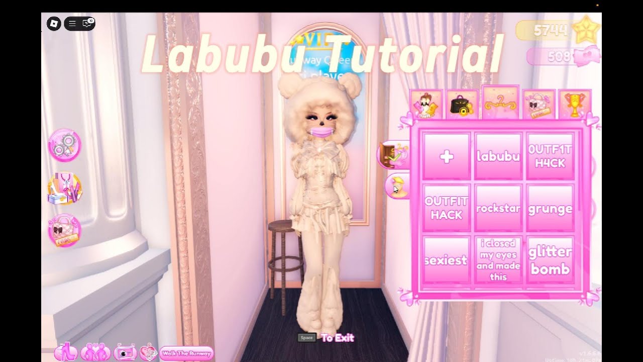 How To Make A Labubu In Dress To Impress Youtube
