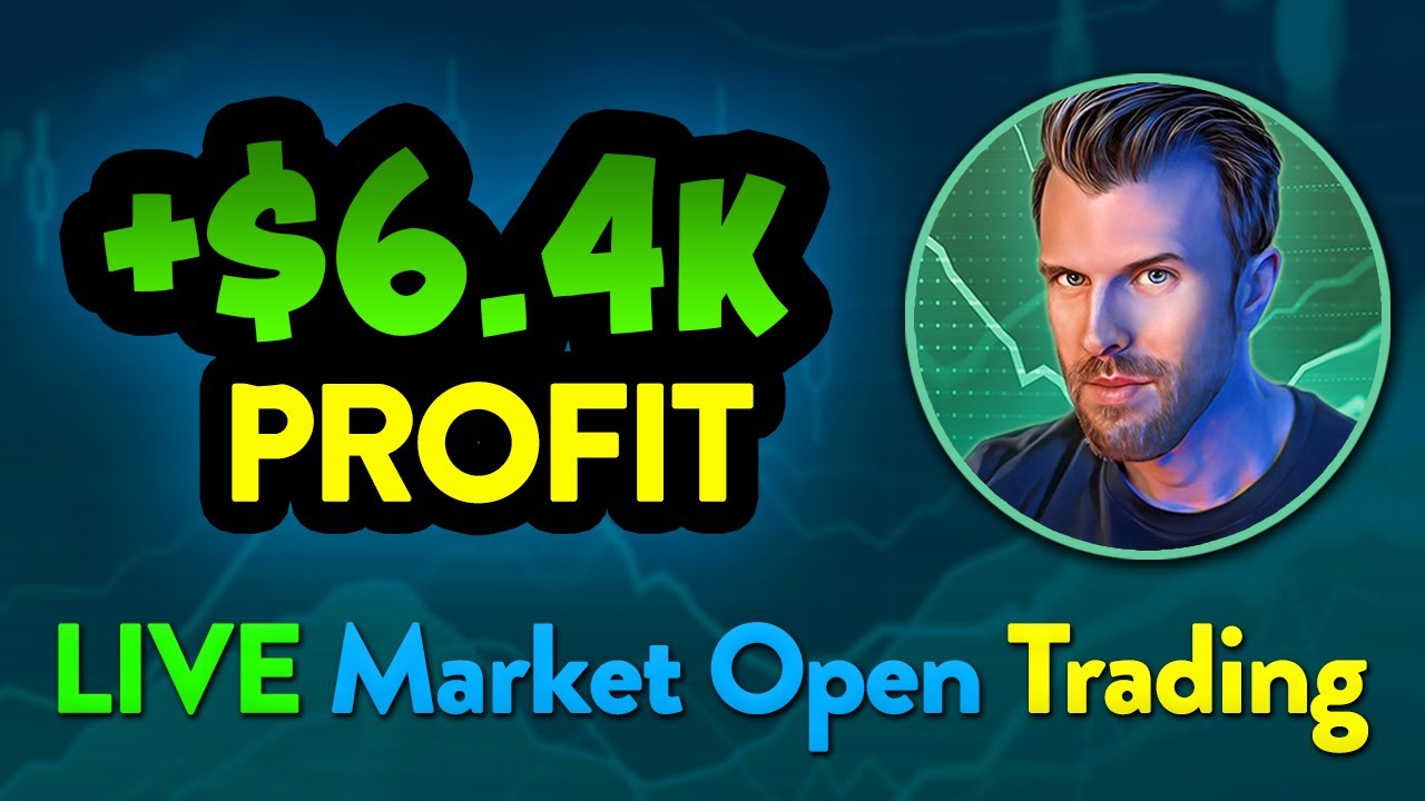 Live Trading Pro Day Trader Shares Market Open Strategy 6 400 12
