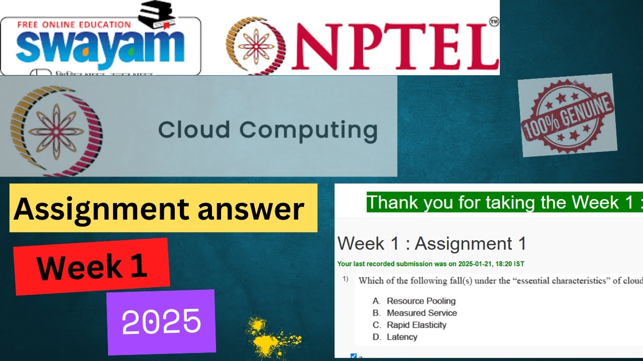 Nptel Cloud Computing Week 1 Assignment 1 Answers Solution Quiz 2025