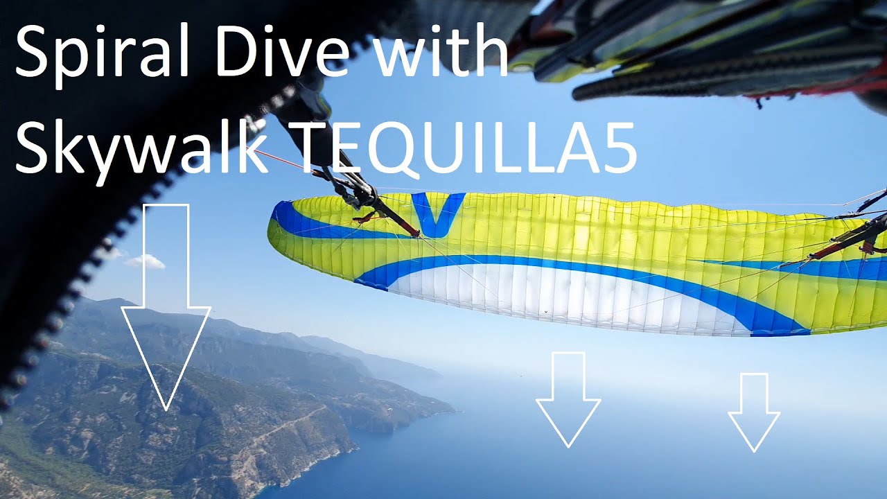 Deep Spiral Dive With Skywalk Tequila 5 Youtube