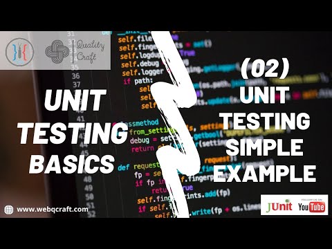 02 Unit Testing Simple Example Youtube