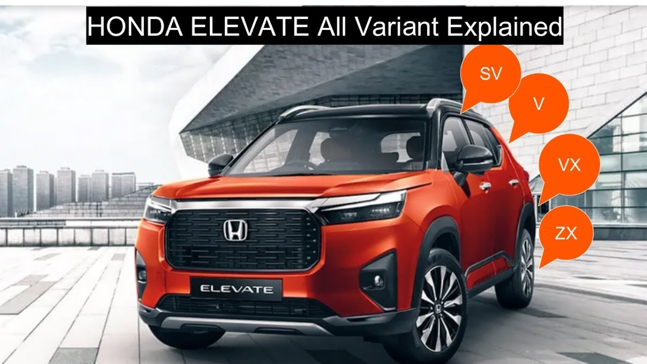 Honda Elevate Variant Explain Sv V Vx Zx All Variant Feature