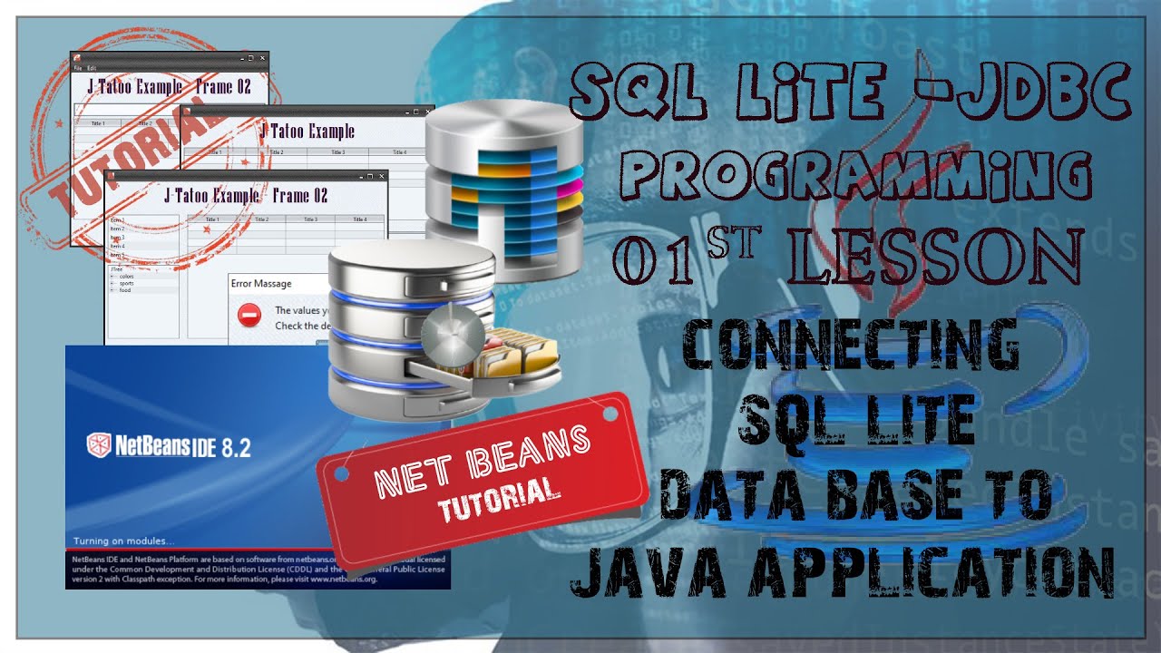 Connect Your Java Application To Sqlite Data Base Youtube
