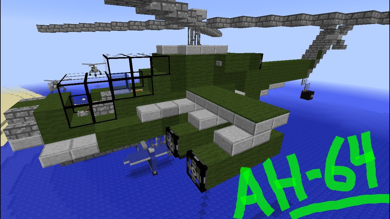 Minecraft Tutorial Ah 64 Apache Youtube