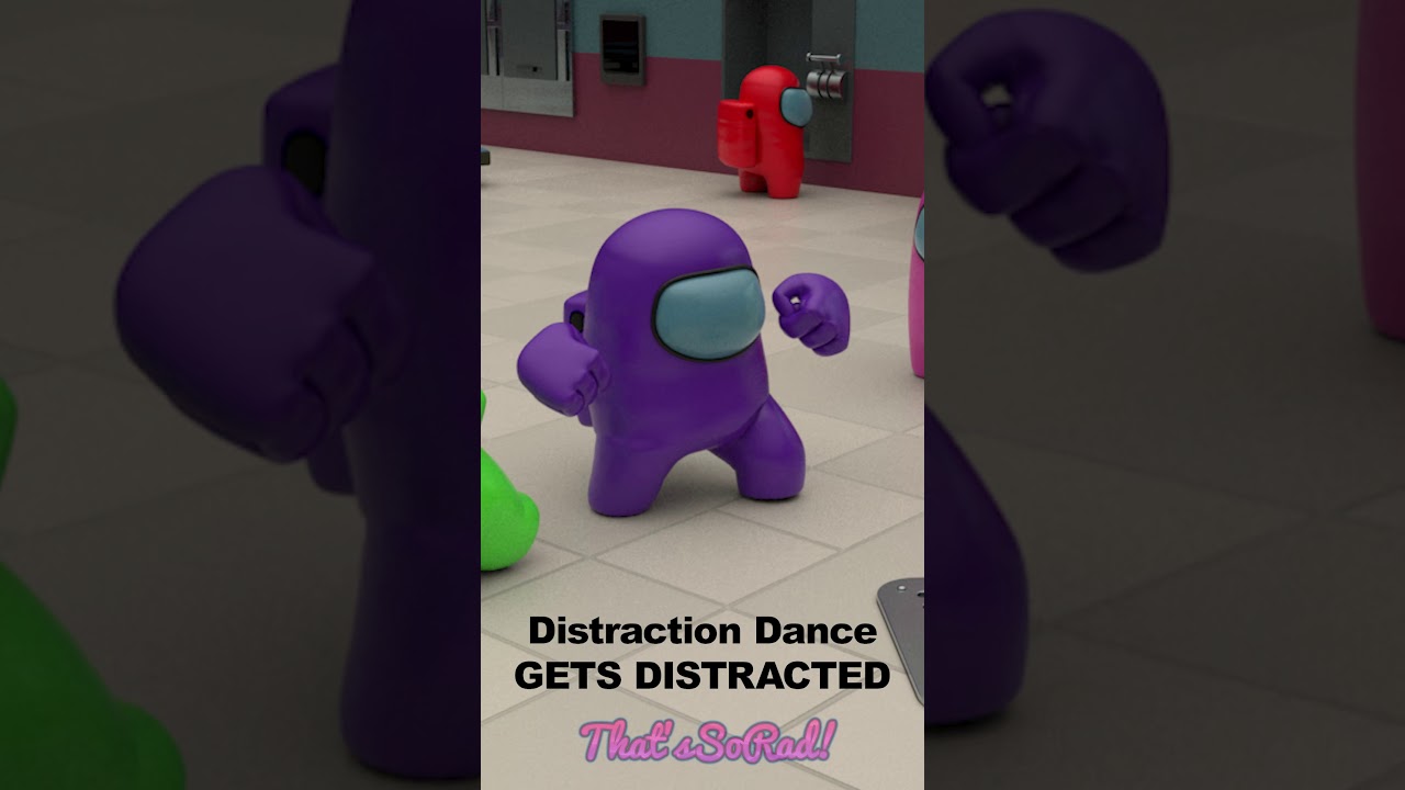 Among Us Distraction Dance Gets Distracted 3d Animation Shorts