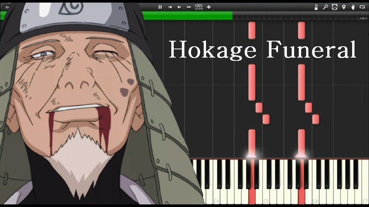 Naruto Ost Hokage Funeral Synthesia Youtube