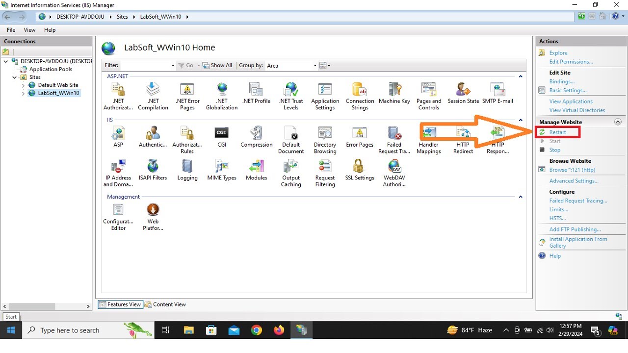 How To Restart Iis Youtube
