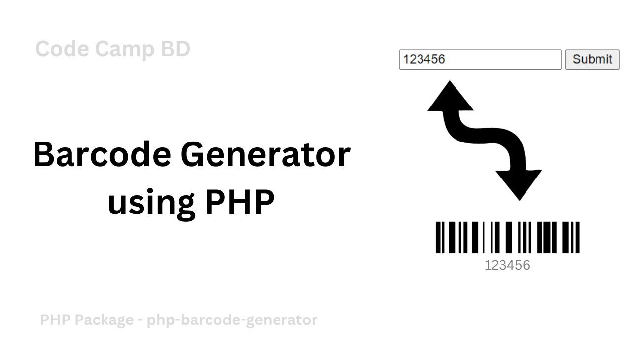 How To Make Simple Barcode Generator Using Php Php Package Php